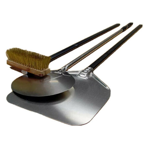 Pizza Oven Tools 3 Piece (Black Handles)